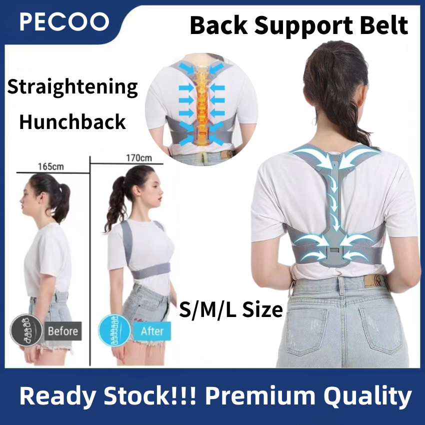 Back Support Belt Adjustable Posture Corrector Preventing Humpback ...