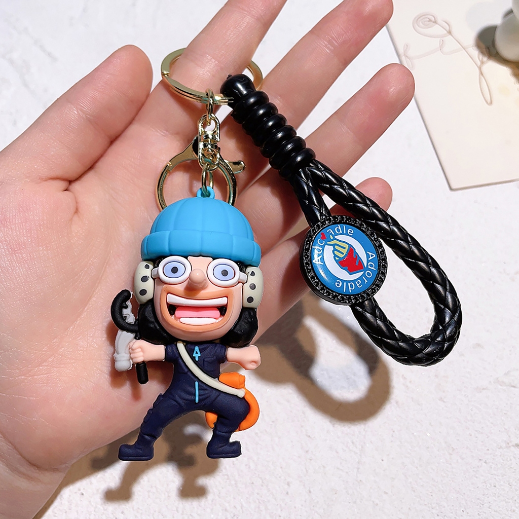 OEmperor One Piece Keychains Anime Monkey D. Luffy Tony Chopper Roronoa ...