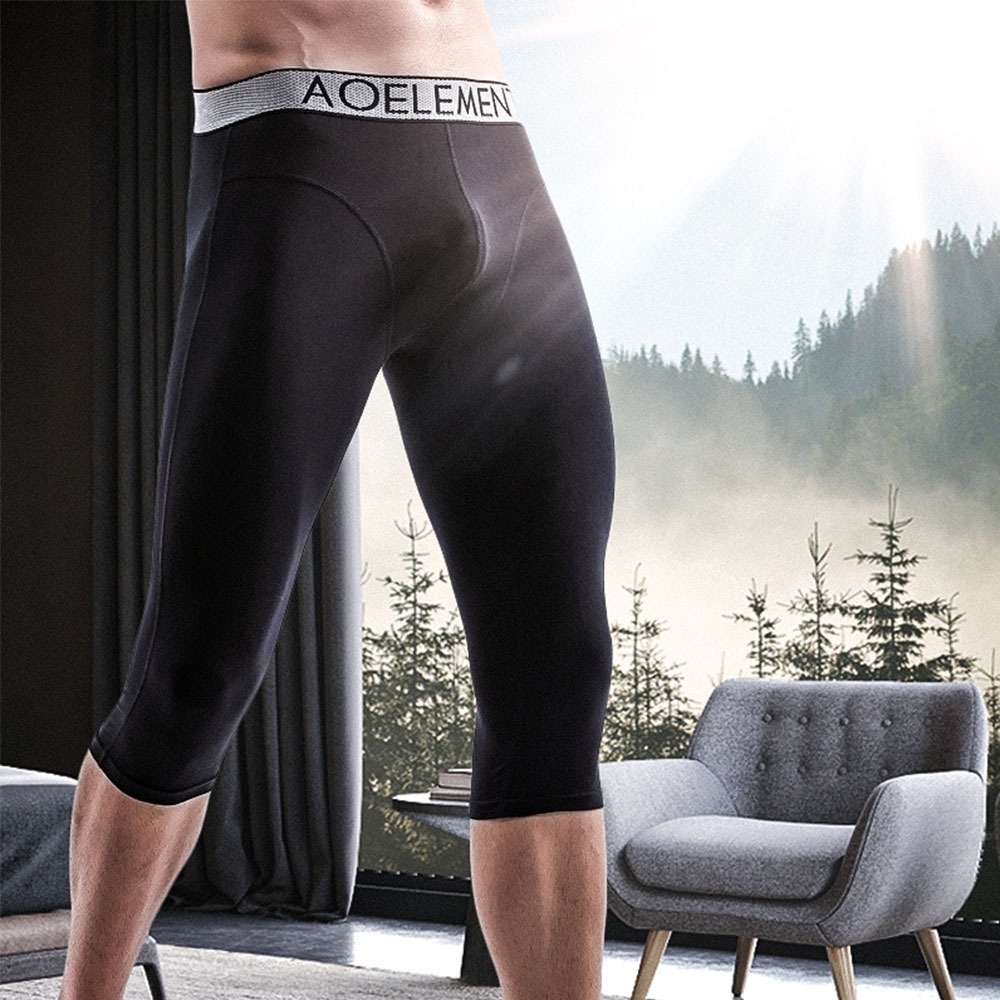 Men Sports Extra Long Boxer Men's Modal Quick-Drying Cropped Pants ...
