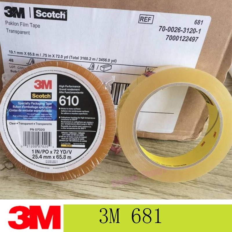 3M Test tape 3M 681 Scotch Tape Light Duty Packaging Tape, Clear Light ...