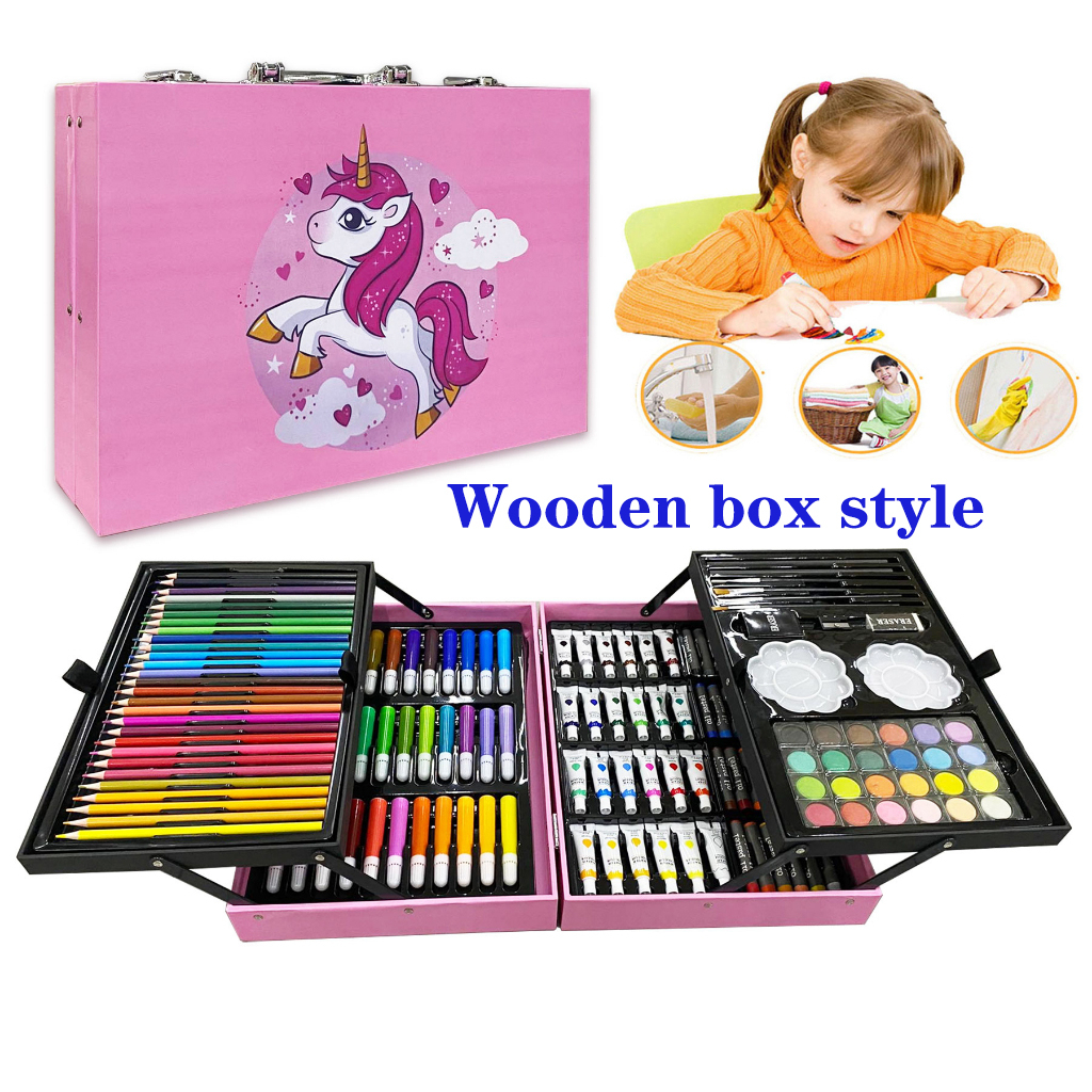 145pcs Art Coloring Set Drawing Painting Set With Aluminum Alloy Case ...