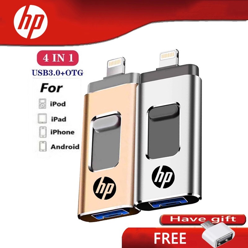 2TB H.P 4-in-1 USB Flash Drive OTG Drive 32GB 64GB 128GB 256GB 512GB ...