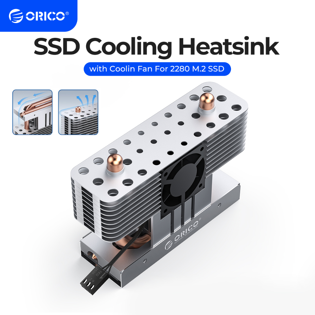 ORICO Strong Heat Dissipation M.2 SSD 2280 Heatsink Aluminum Tower ...