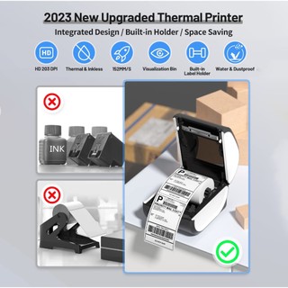 DRPDA Bluetooth Thermal Printer A6 Barcode Shipping Label Consignment ...