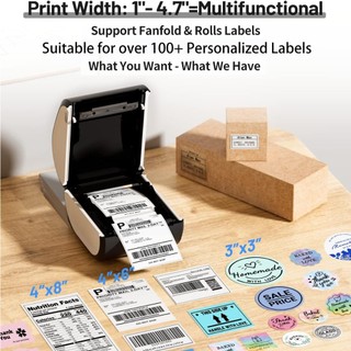 DRPDA Bluetooth Thermal Printer A6 Barcode Shipping Label Consignment ...