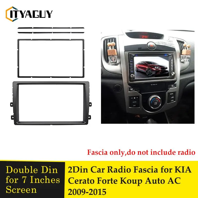 Double Din Car Refitting Radio Panel Frame Fascia Face Plate ...