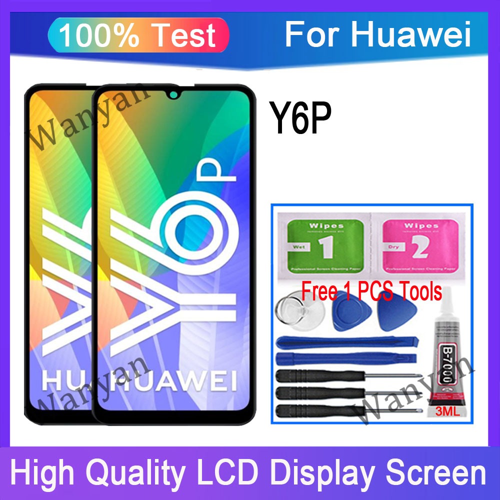 OEM For Huawei Y6P LCD Display Touch Screen Digitizer With Frame ...