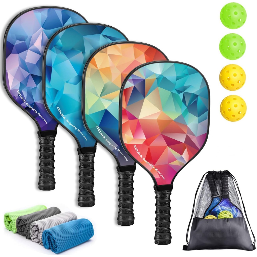 Pickleball Paddles, USAPA Approved Lightweight Pickleball Paddles Set ...