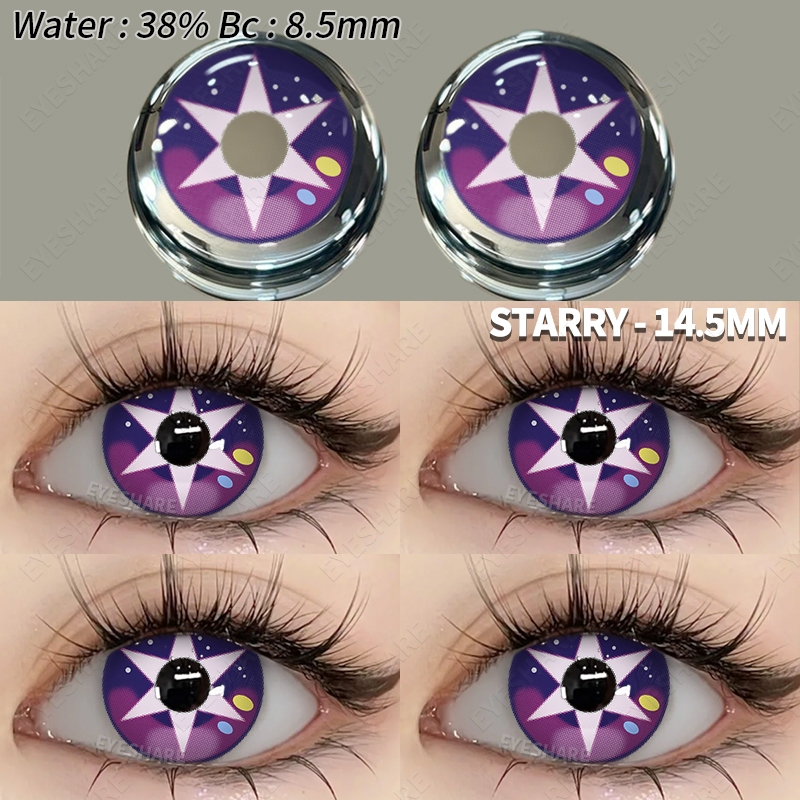 Eyeshare Cosplay Crazy Halloween Lens Demon Slayer Contact Lens 1 Pair ...