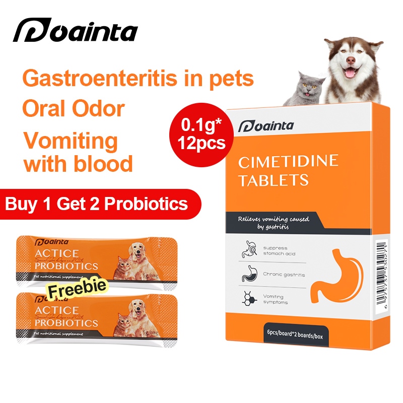 PUAINTA Anti Vomiting Tablets For Dogs and Cats Stomach Protection ...