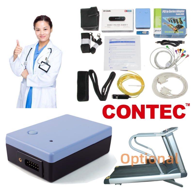 CONTEC8000S Wireless Stress ECG/EKG Analysis System,Exercise stress ECG ...