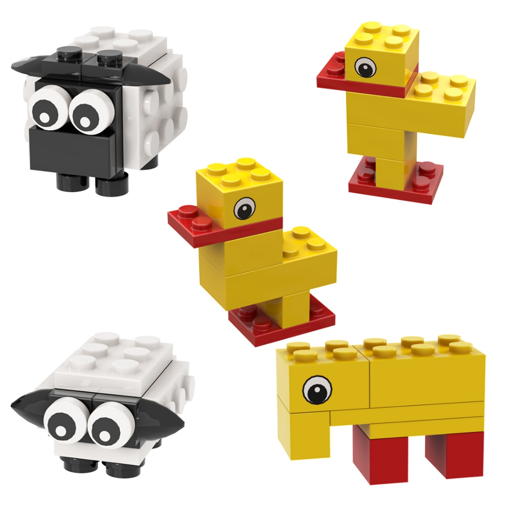 Duck Building Blocks MOC Kids Toys Collection Souvenir Classic Brick ...