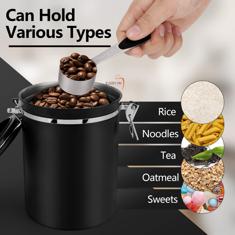From PH Coffee Bean Containers Coffee Storage Airtight Canister with ...