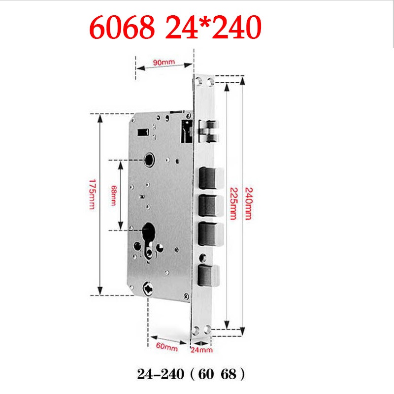 6068,24 240 steel security door lock body,Mechanical lock and ...