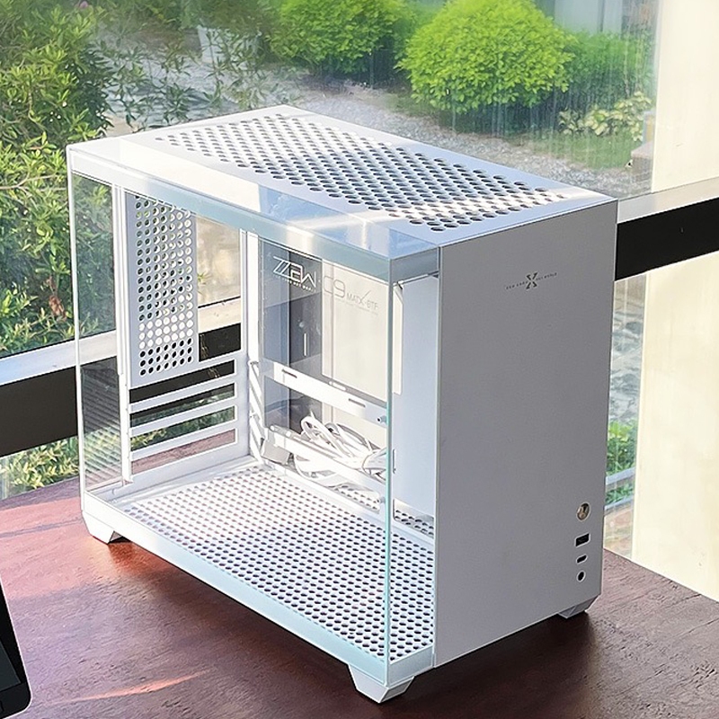(New Arrival)ZZAW C9 Aluminum Computer Case Support Back Plug MATX/ITX ...