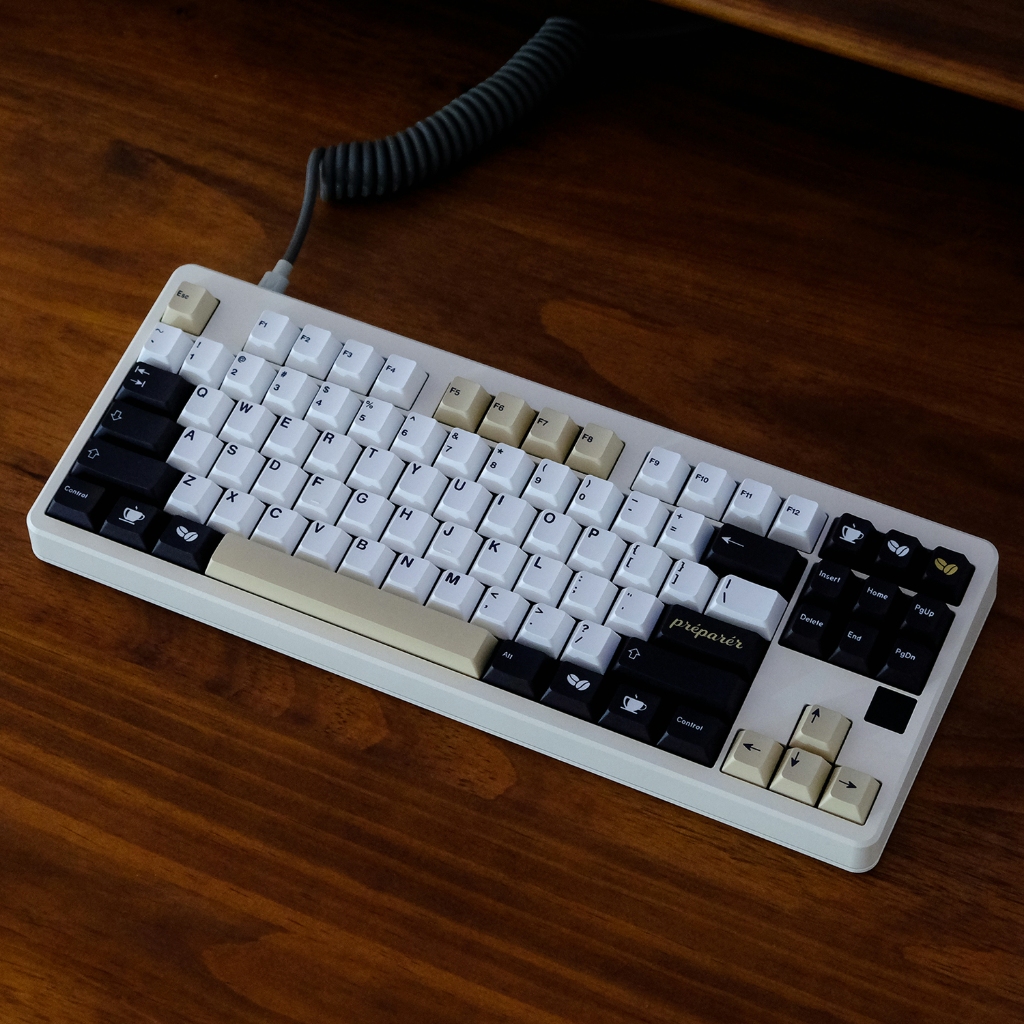 GMK Coffee Mocha Keycaps Cherry Profile PBT Dye Sublimation Mechanical ...