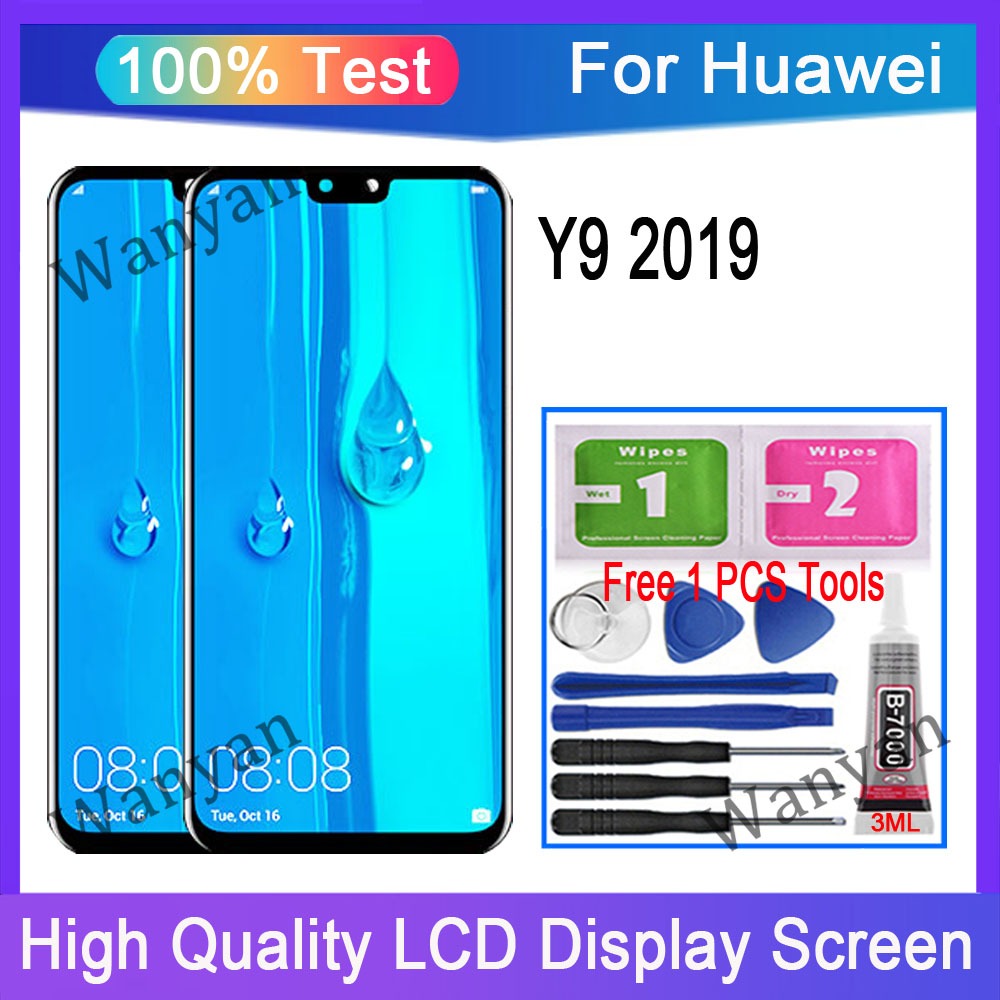 OEM For Huawei Y9 2019 LCD Display Touch Screen With Frame Replacement ...