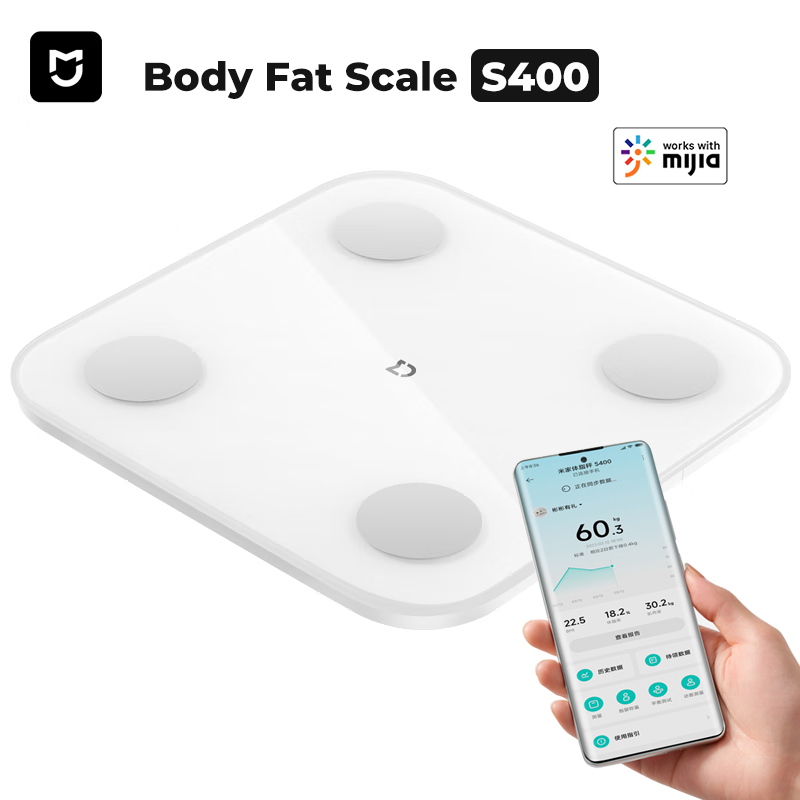 Mijia Body Fat Scale S400 APP Body Composition Monitor With LED Display ...