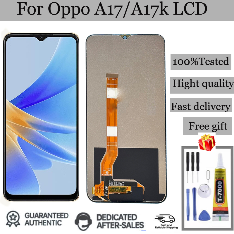 For OPPO A17 CPH2477/ A17K CPH2471 LCD Display Touch Screen With Frame ...