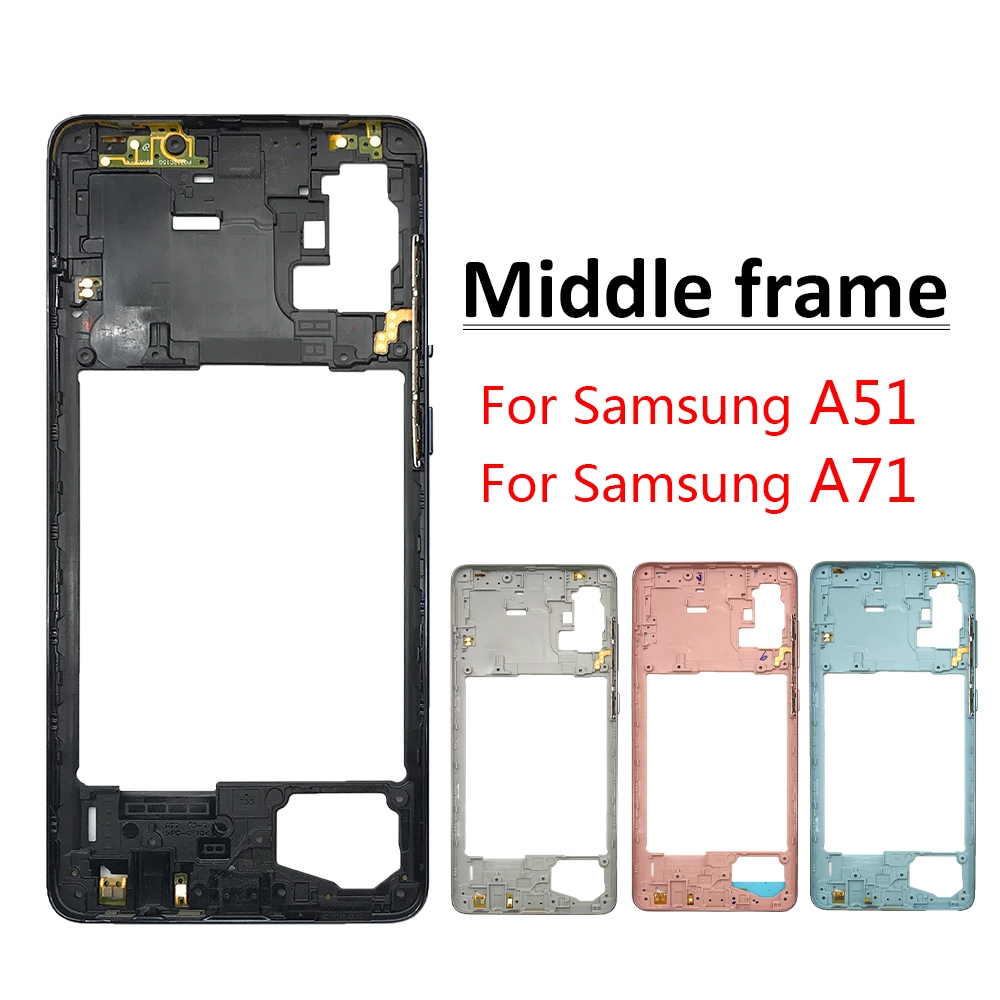 For Samsung A51 A71 Middle Frame Holder Housing Replacement Repair ...