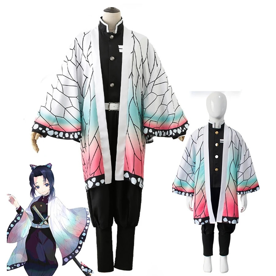 Anime Demon Slayer Kochou Shinobu Cosplay Costumes Kimetsu no Yaiba ...