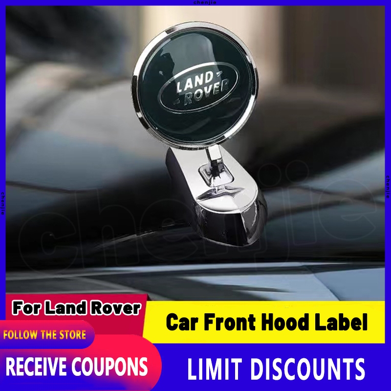 High quality For Land Rover Zinc Alloy Car Front Hood Label ...