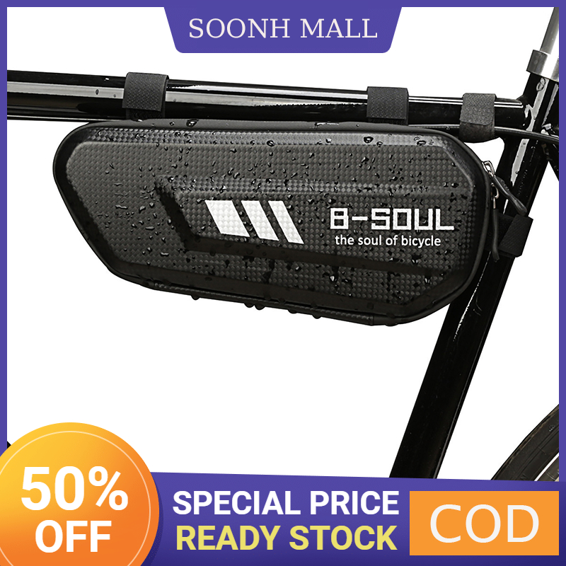 Bike Frame Bag Hard Shell Waterproof Bicycle Under Top Tube Storage Bag ...