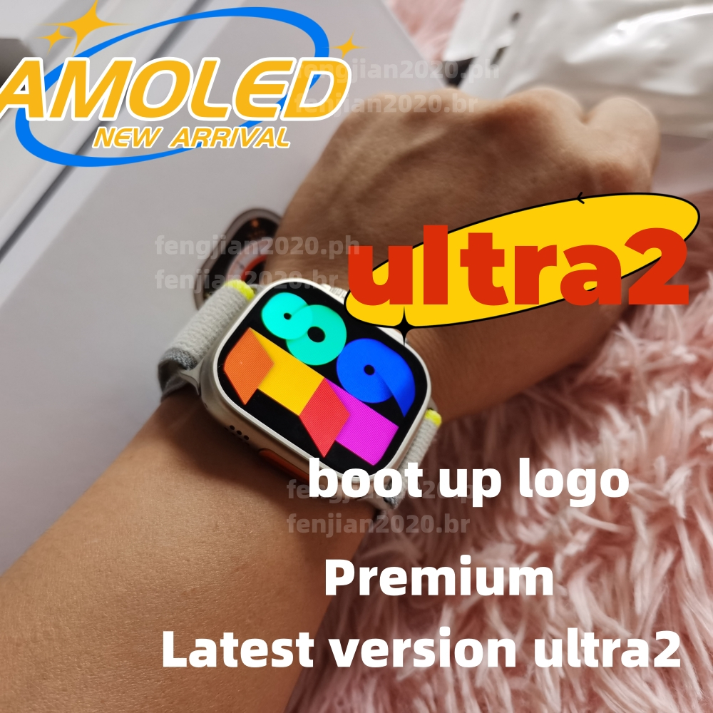 AMOLED 2.2inch AP Smart Watch Ultra2 Boot up Logo Smartwatch Bluetooth ...