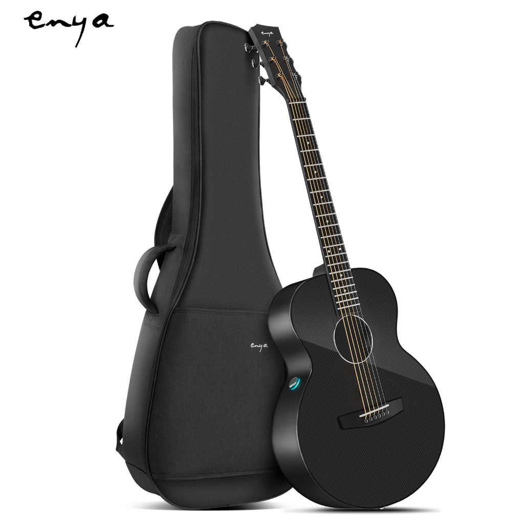 Enya Acoustic Electric Guitar Carbon Fiber X3 Pro Mini Travel Guitar ...