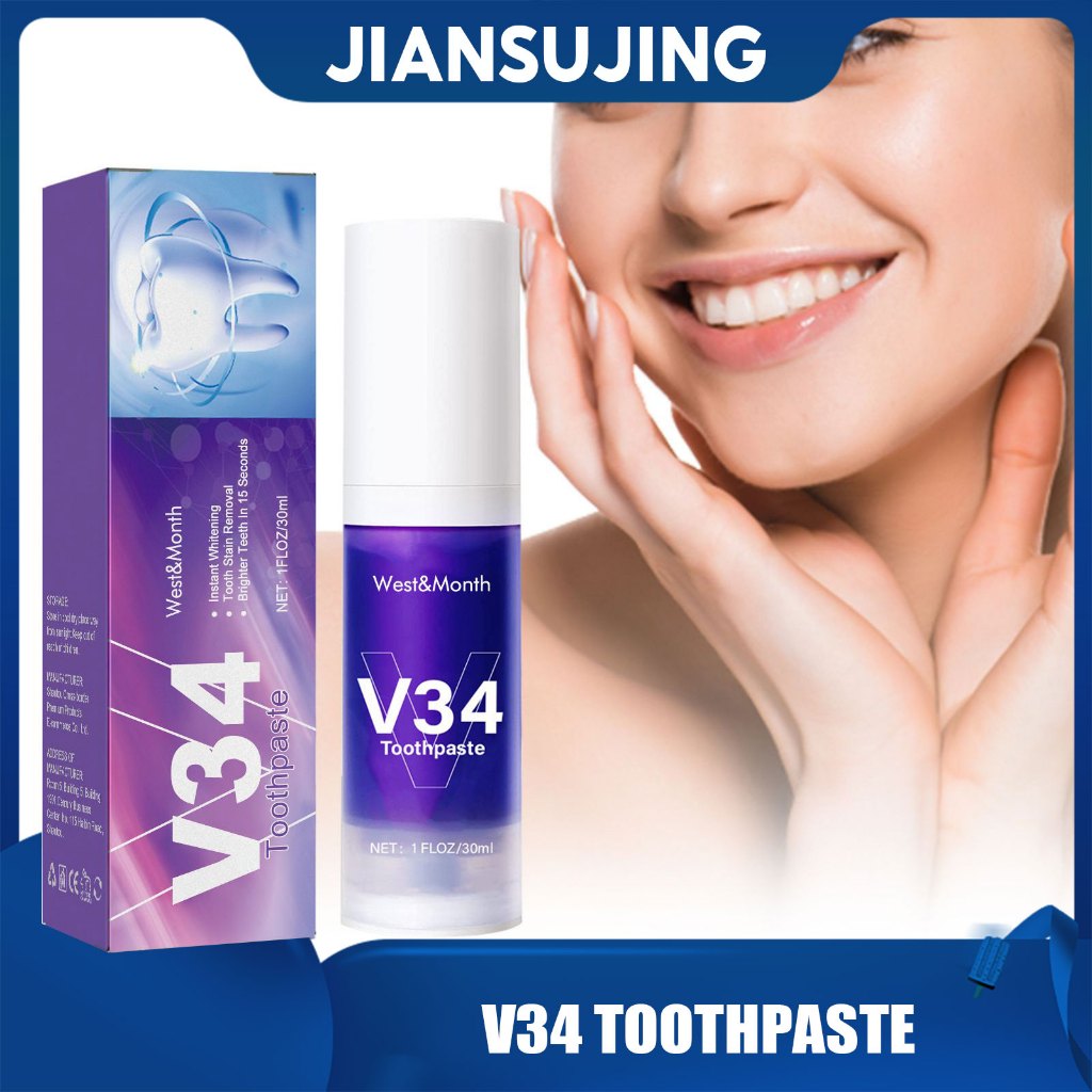 West&Month V34 Whitening Toothpaste Purple Color Corrector Toothpaste ... West&Month V34 Whitening Toothpaste Purple Color Corrector Toothpaste ...