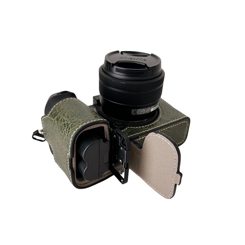 PU Leather Camera Half Base Body Case Cover Shell for Fujifilm X-T10 X ...