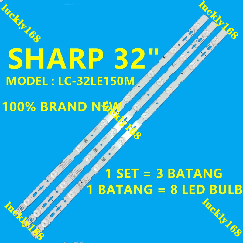 NEW 1 SET LC-32LE150M SHARP 32" LED TV BACKLIGHT / TV LAMPU LC-32LE150 LC32LE150M | Shopee ...