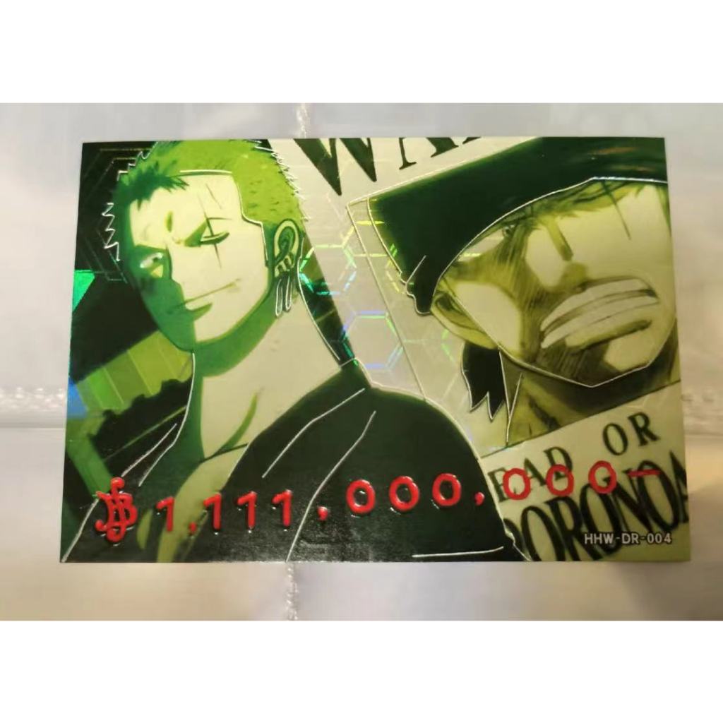 One Piece Card Anime Card ZORO Number Card | Shopee Philippines