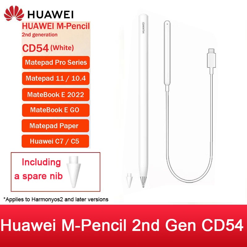 Original HUAWEI M-Pencil 2nd Generation CD54 White Touch Pen For ...