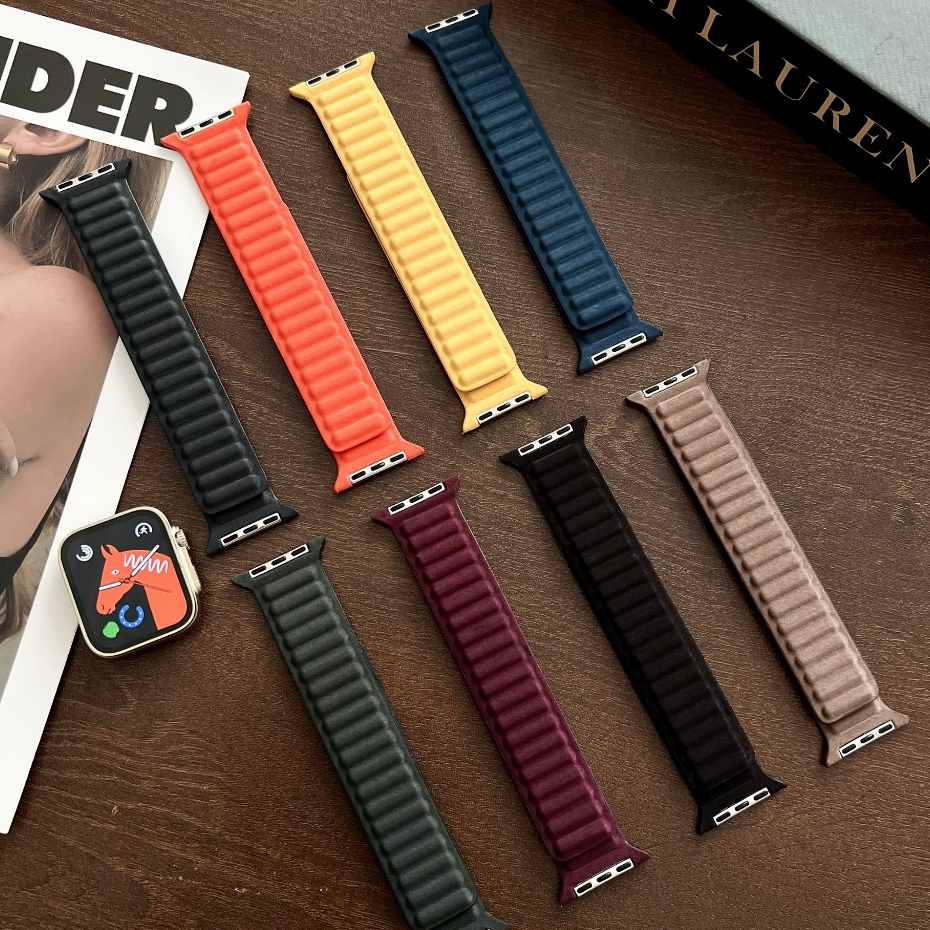 Cloth Surface Magnetic Watch Strap Compatible For AP Watch Series 9 8 7 ...