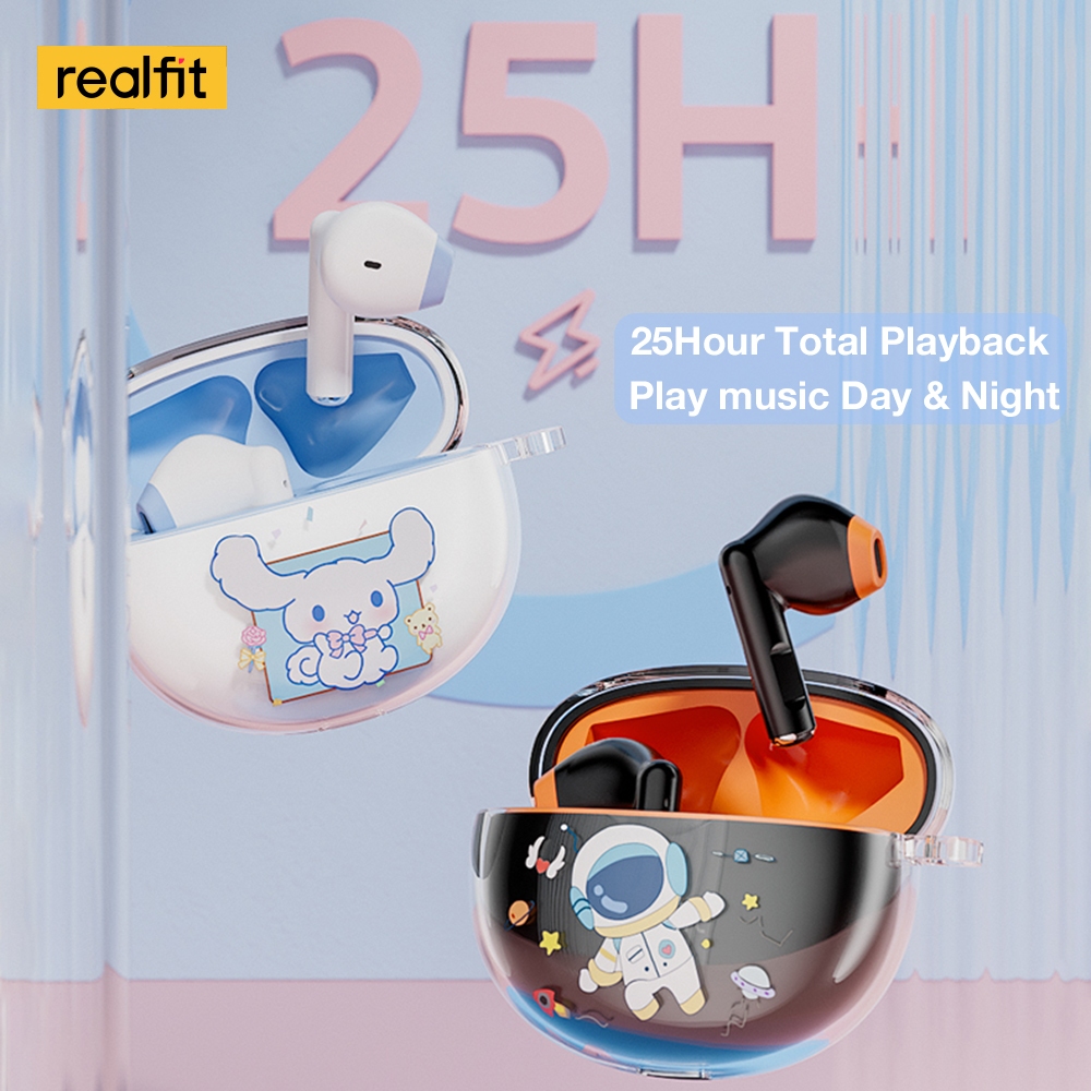 Realfit F2 Bluetooth Earphone Excellent Bass Wireless Earbuds with Mic ...
