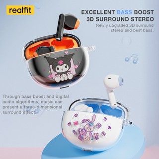 Realfit F2 Bluetooth Earphone Excellent Bass Wireless Earbuds with Mic ...