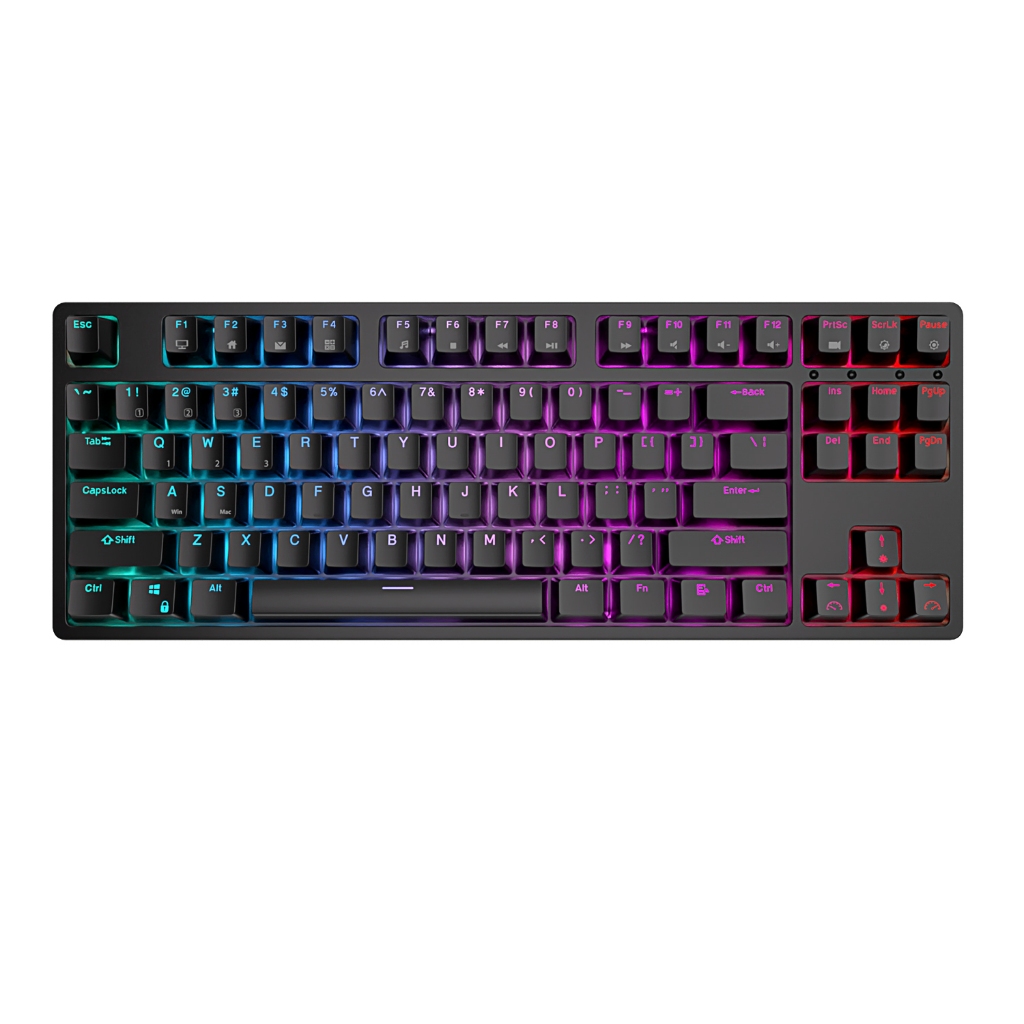 Royal Kludge Rk87 87 Keys Hot Swappable Wired Rgb Backlit 3Mode Gaming ...