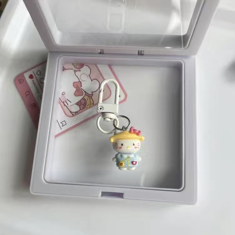 Cute Customized Letter Keychain kindergarten Sanrio pendant for bag ...