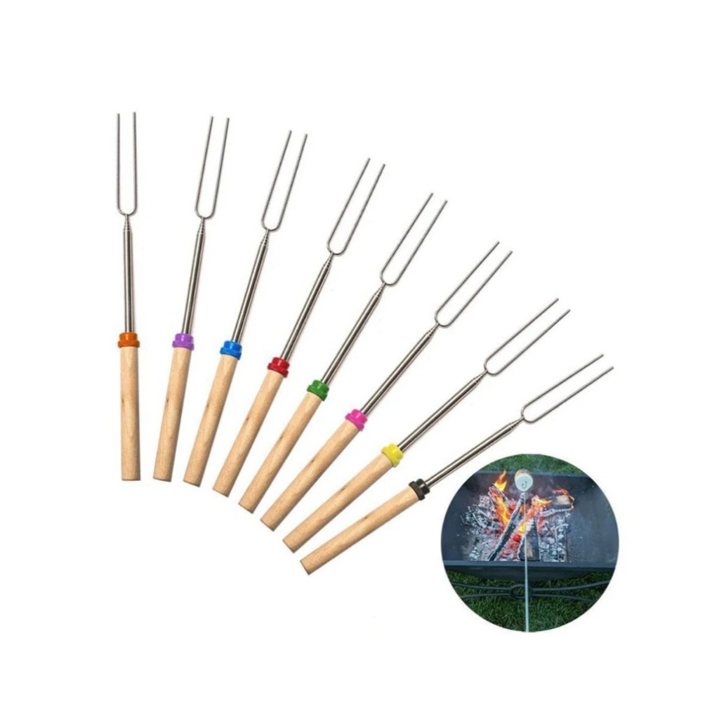 8 Pack Marshmallow Roasting Sticks, Hot Dog Roasting Sticks 11.8''-32 ...
