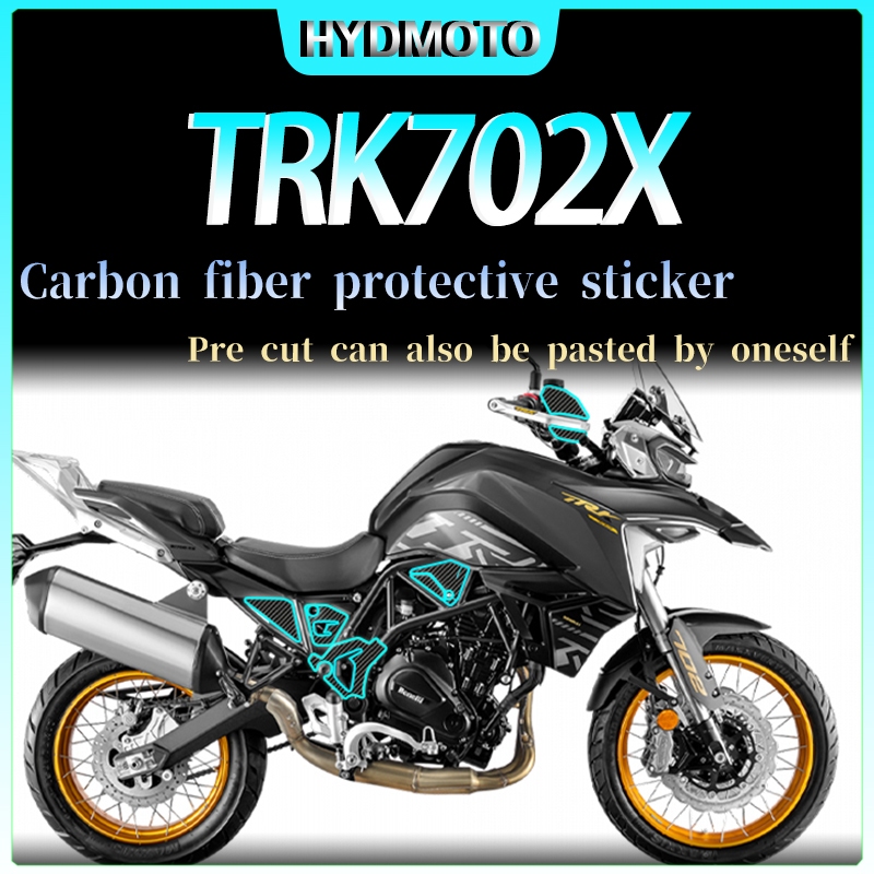 For Benelli TRK702X protective film fuel tank sticker carbon fiber body ...