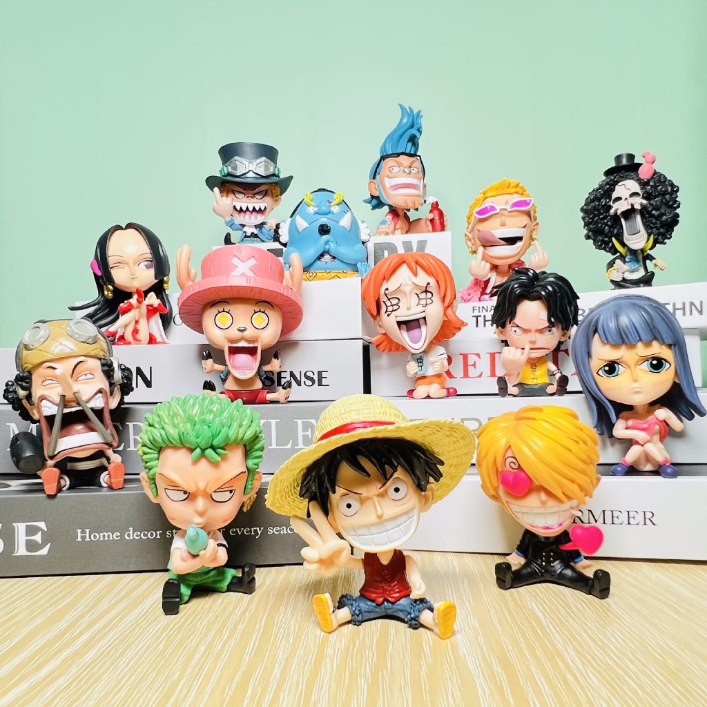10 cm Anime One Piece Luffy Figure Anime Desktop Exquisite Ornaments ...