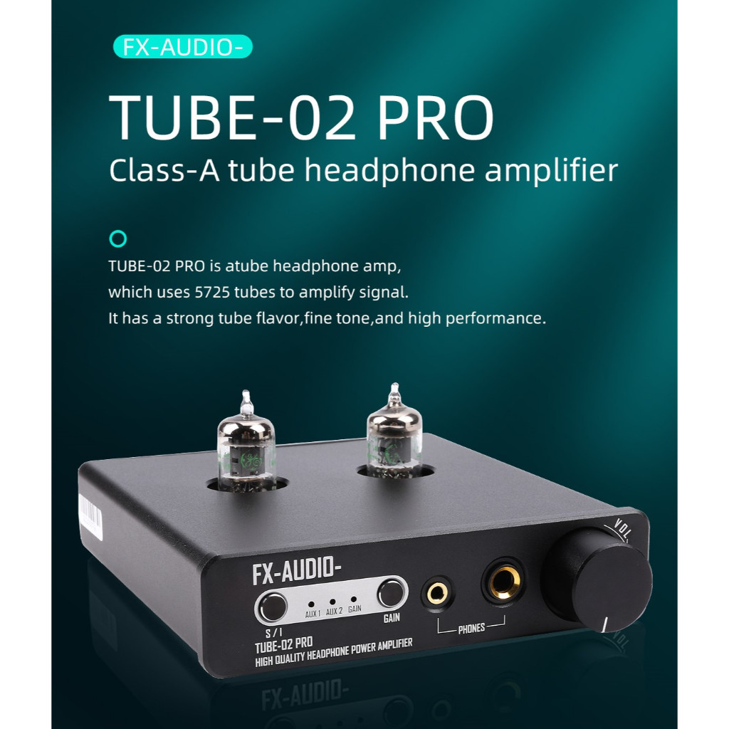 FX-AUDIO- TUBE-02 PRO Tube Amplifier Double JAN5725W High Performance ...