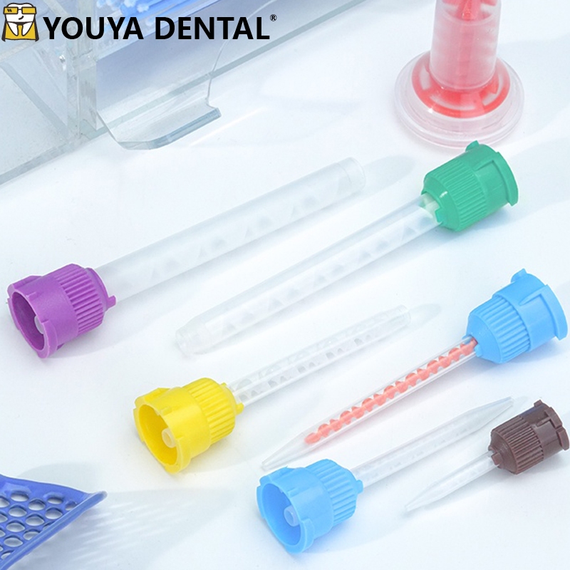 50Pcs/Pack Dental Materials 1/10:1 Silicone Rubber Conveying Mixing ...