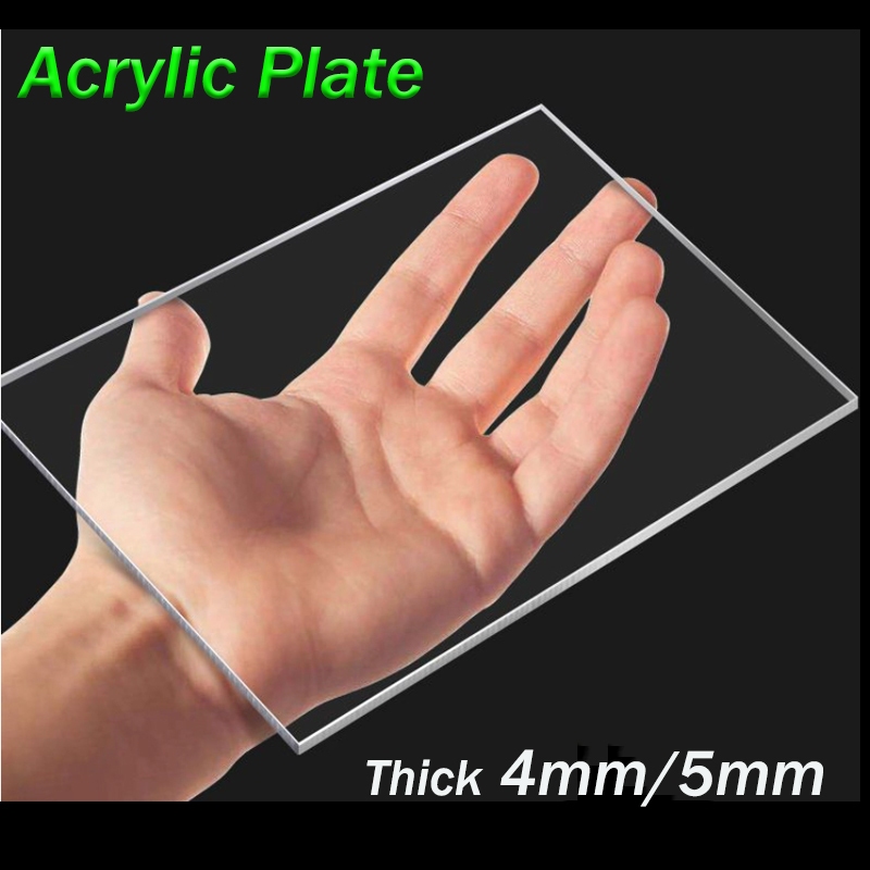 Thick 4mm/5mm High Transparent Acrylic Board Width 100mm~1000mm Organic ...