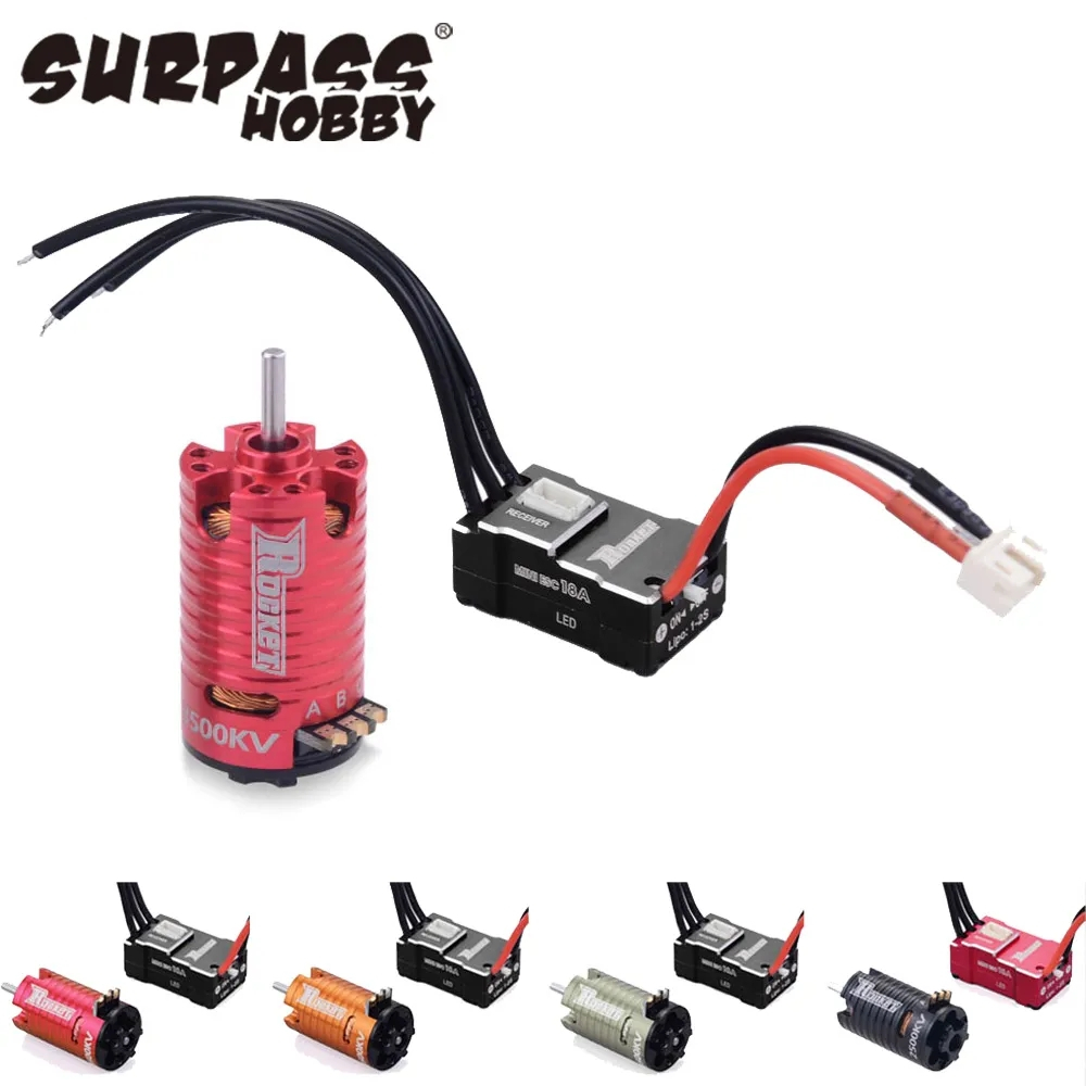 SURPASS HOBBY Rocket MINI 1410 Brushless Motor 9500KV 7500KV 5500KV 18A ...