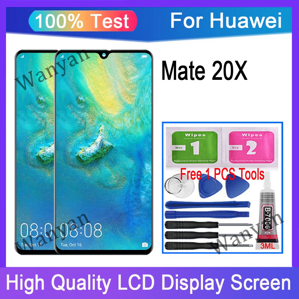 OEM For OLED Huawei Mate 20X 4G 5G LCD Display Touch Screen Digitizer With Frame Replacement ...