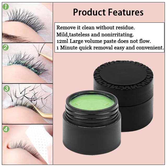 12ml green professional false eyelash remover eyelash extension tool ...