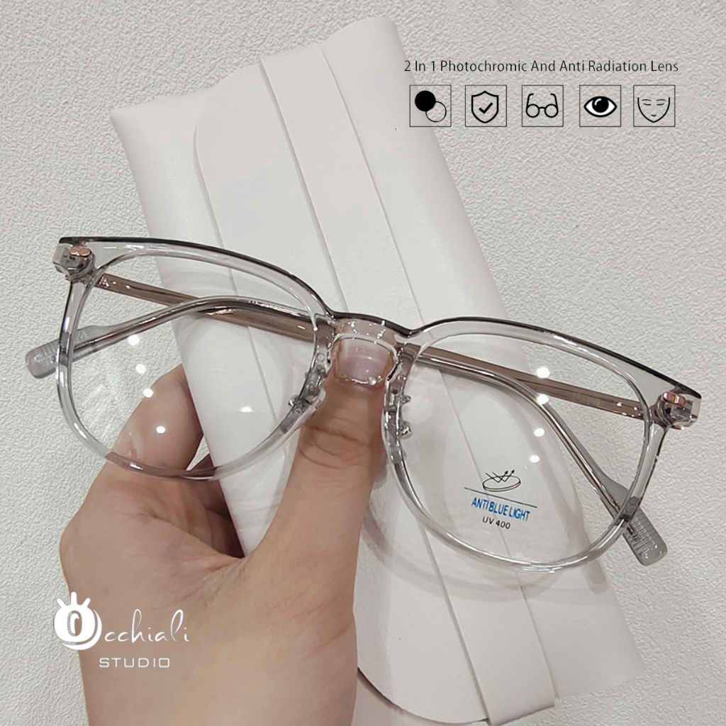 【With Free Case+Bag+Glass Cloth】Occhiali Studio Anti Radiation ...