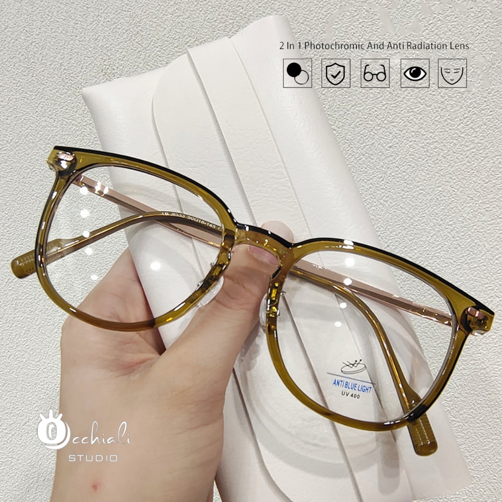 【With Free Case+Bag+Glass Cloth】Occhiali Studio Anti Radiation ...